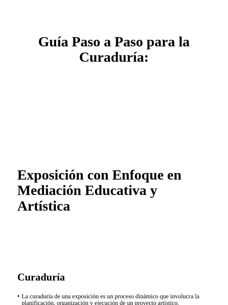 Guía para Curaduría Comunitaria | PDF | Diseño