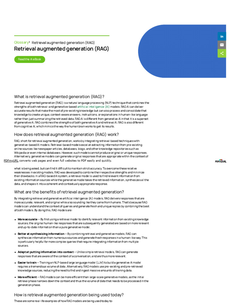 WWW Cohesity Com Glossary Retrieval-Augmented-Generation-Rag | PDF | Artificial Intelligence ...