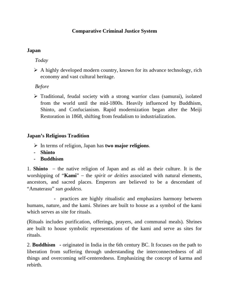 Comparative-Criminal-Justice-System | PDF | Prosecutor | Shinto