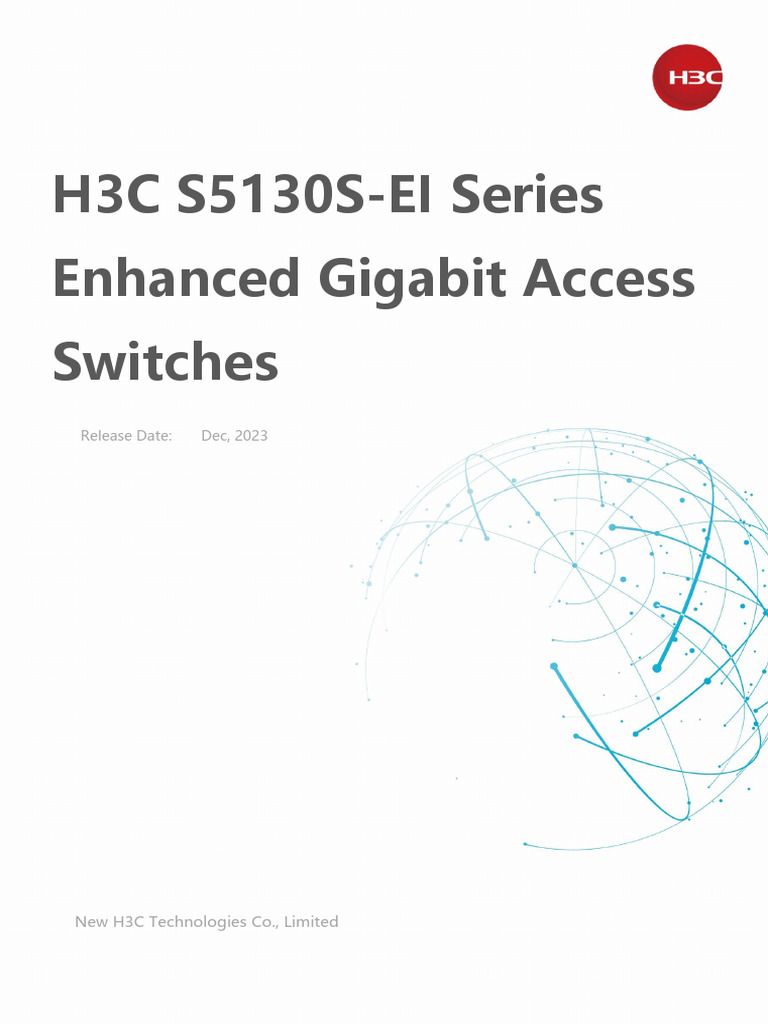 H3C S5130S-EI Series Enhanced Gigabit Access Switches Datasheet | PDF ...