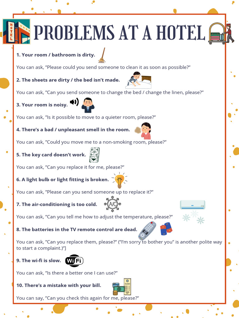 Complaining in A Hotel | PDF