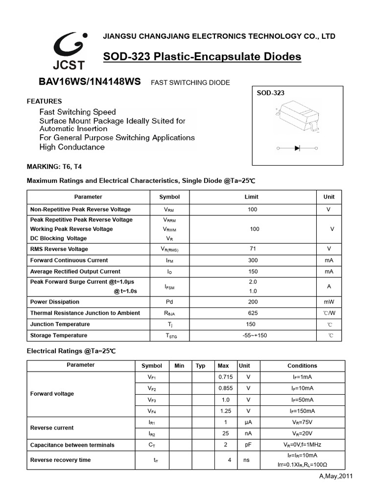 Diodo - SMD - 1810101110 - Jiangsu Changjing Electronics Technology Co ...