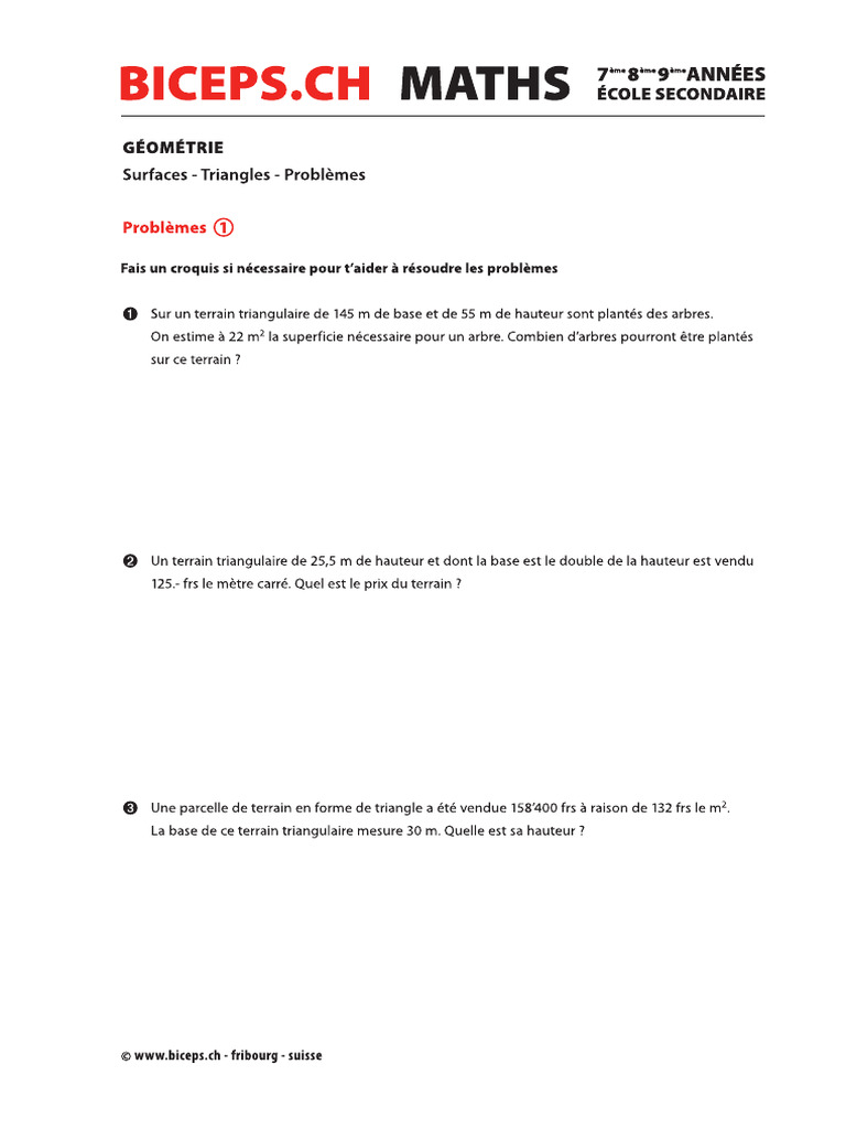 problèmes 1 | PDF