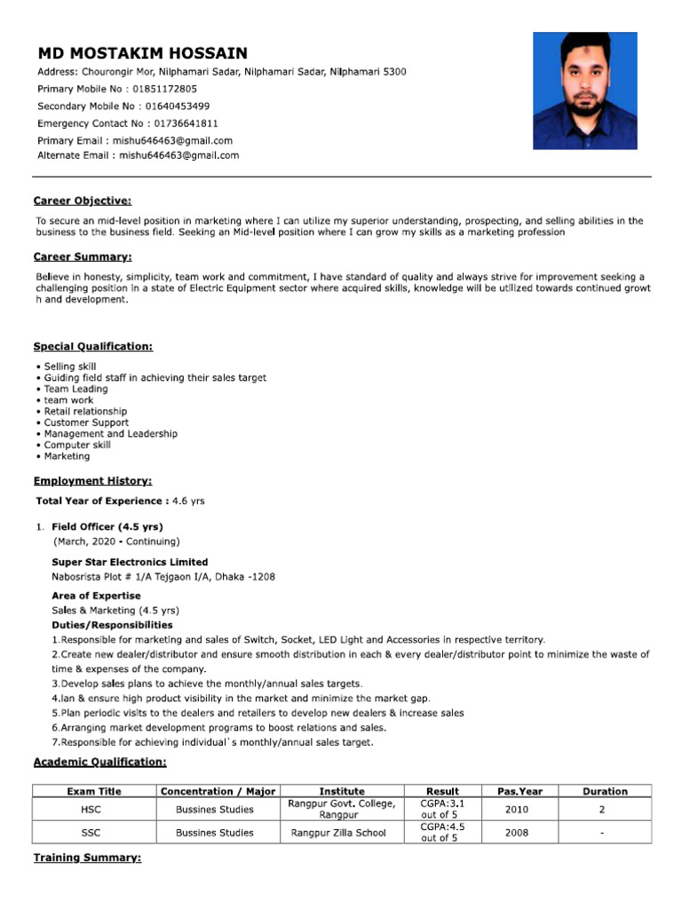 MD - Mostakim Hossain | PDF