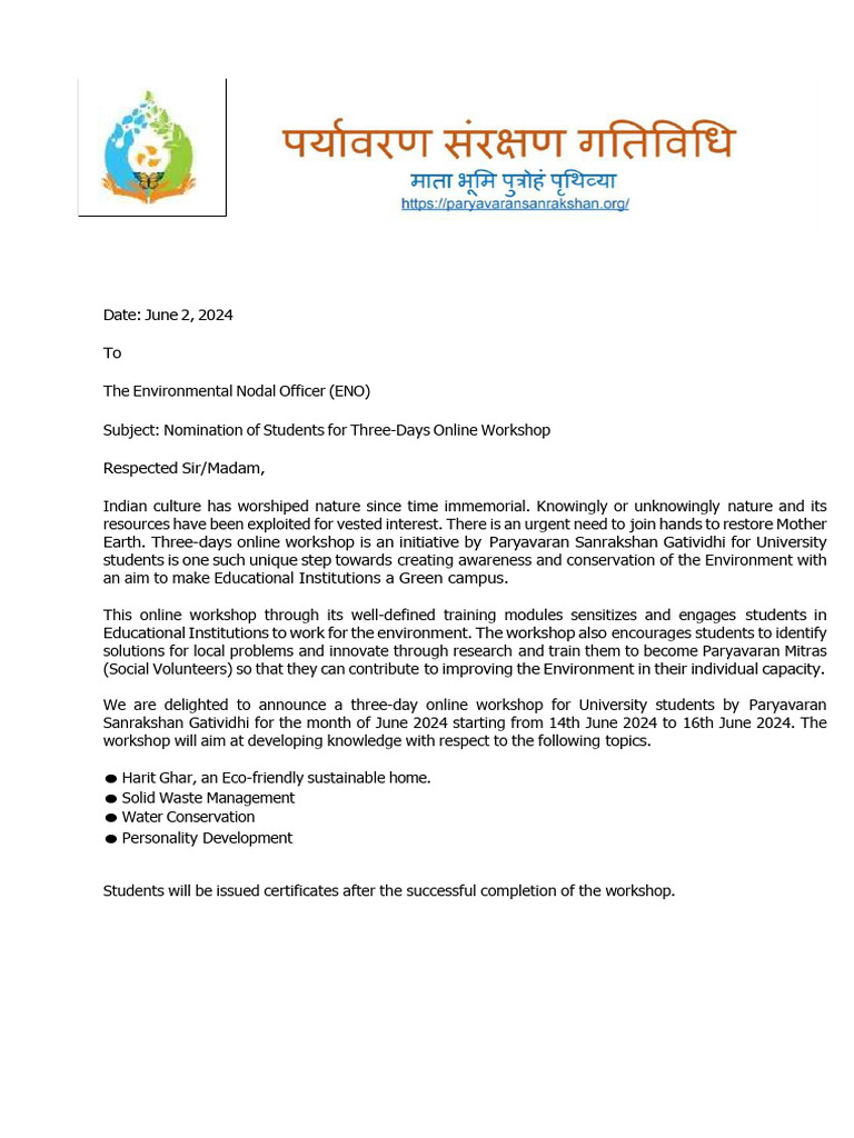 Workshop Invite June 2024 | PDF