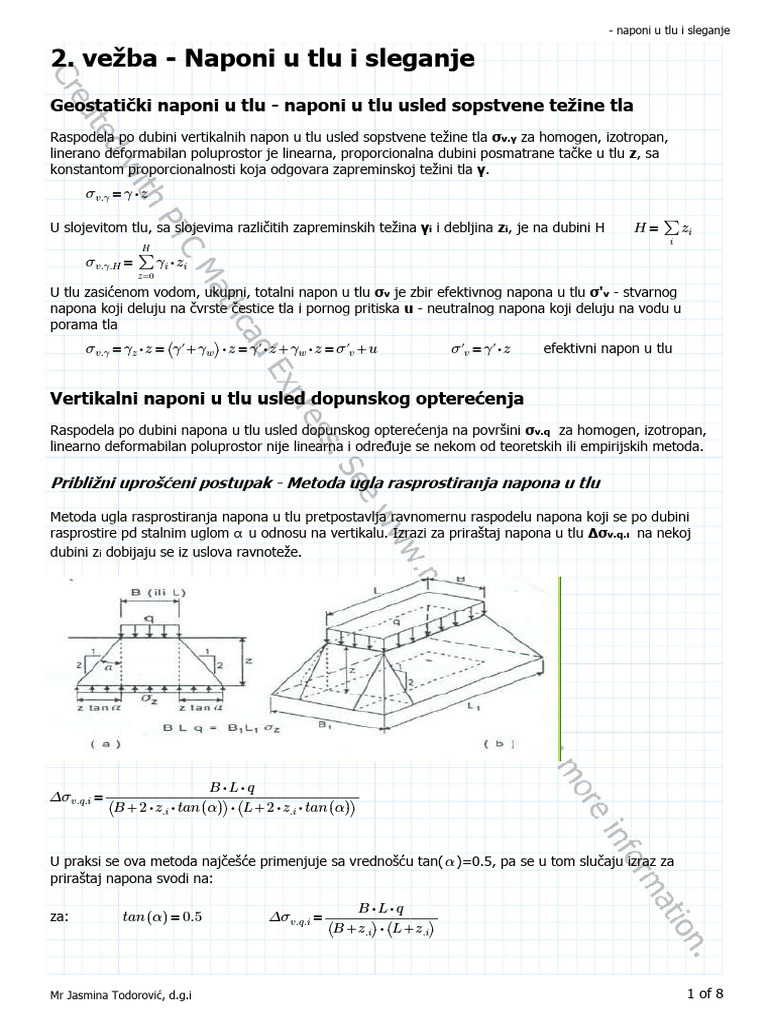 Mtf-V2-Naponi U Tlu I Sleganje | PDF