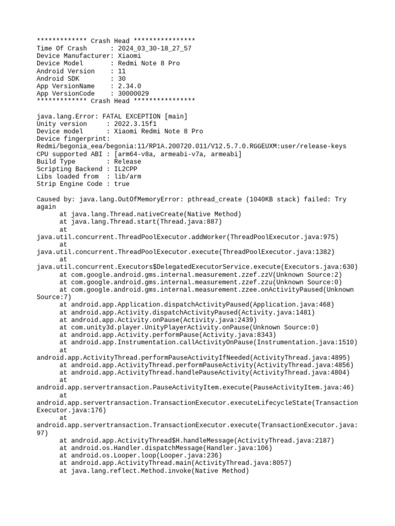 Mod Menu Crash 2024 03 30 18 27 57 Pdf Android Operating System Java Programming Language