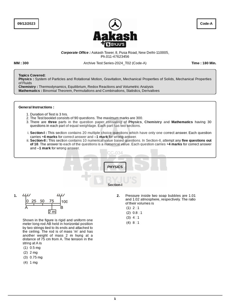ATS - 02 | PDF | Force | Mass