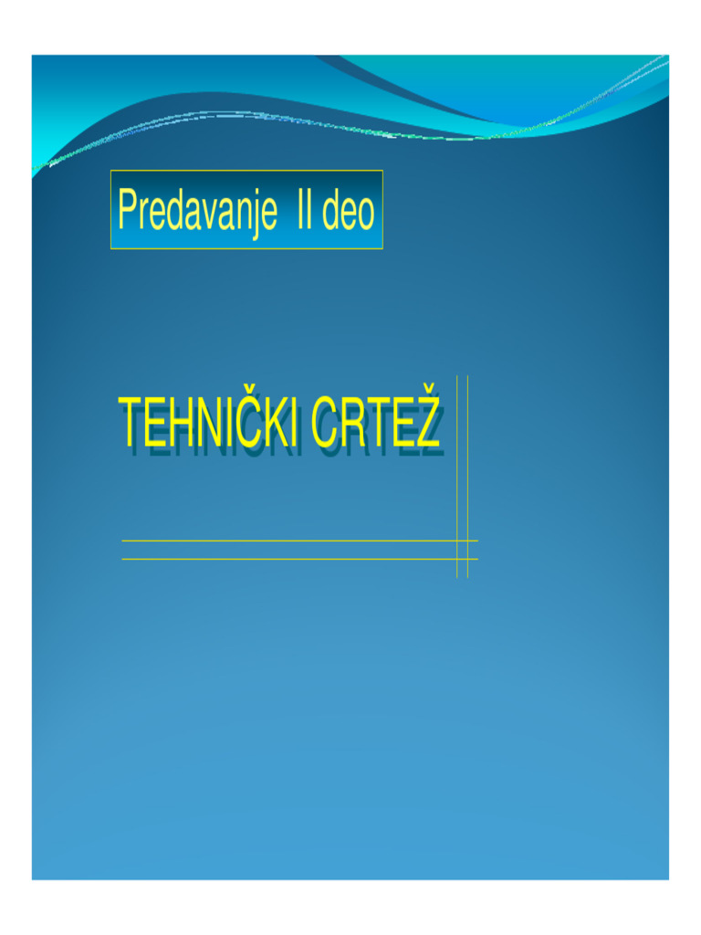 Технички цртеж у архитектури 01 10 Pdf