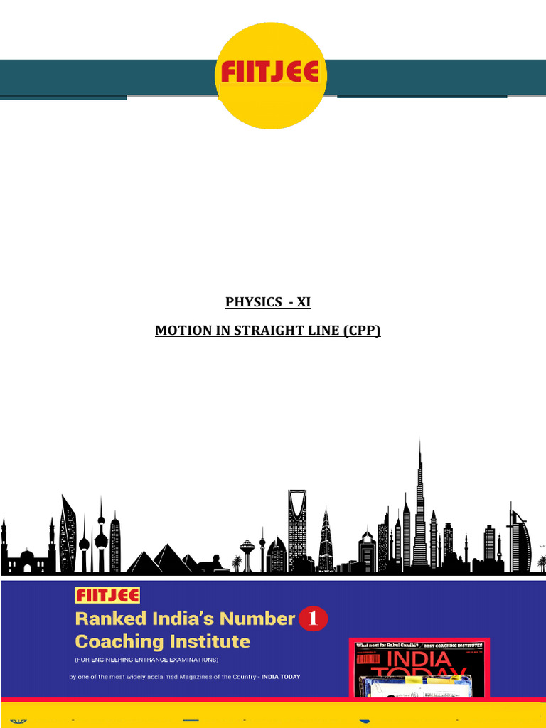 Isp Xi Motion in ST Line CPP | PDF | Speed | Acceleration