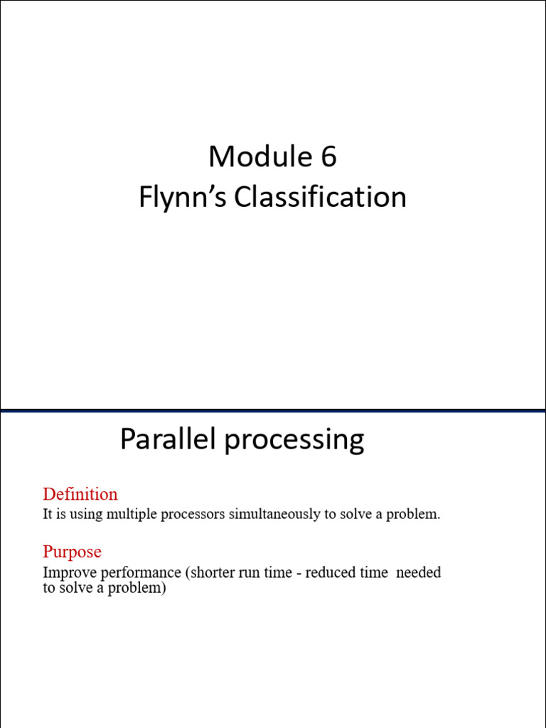 06 Flynn-S Classification | PDF | Multi Core Processor | Central Processing Unit