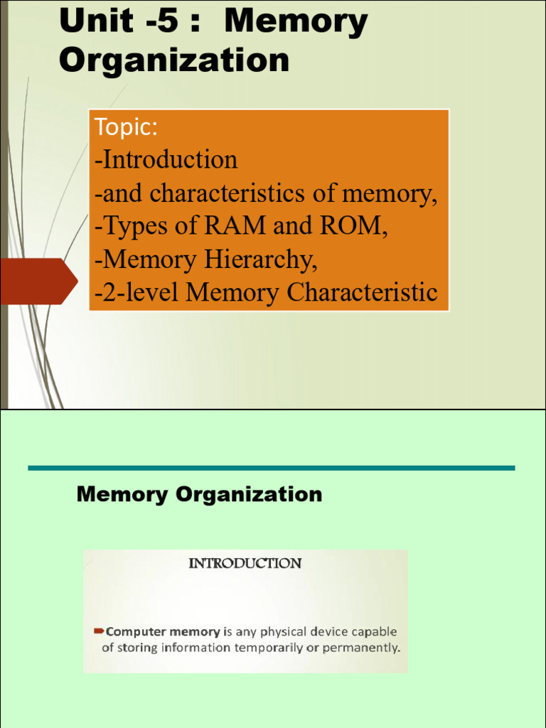 DLCA CH 05 - Memory Organization Part 1 | PDF | Cpu Cache | Cache (Computing)