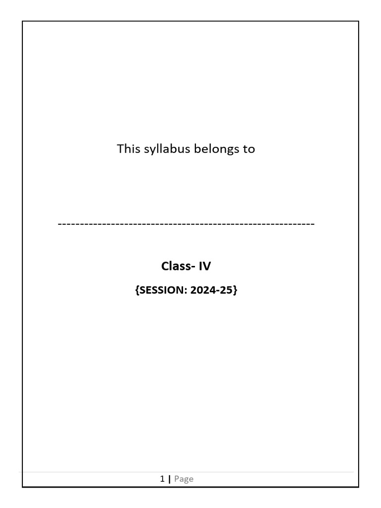 Xavier IV Syllabus | PDF | Morphology | Semantic Units