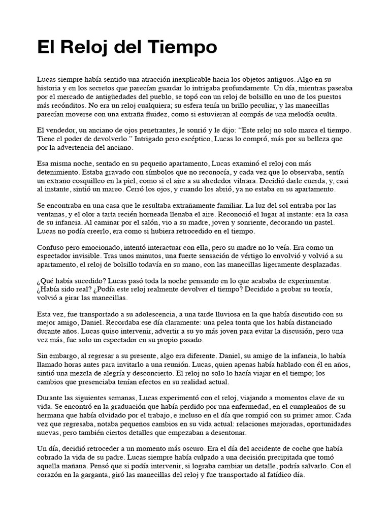 El Reloj del Tiempo | PDF | Reloj