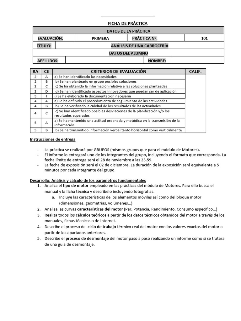 P101 PIM | PDF | Evaluación