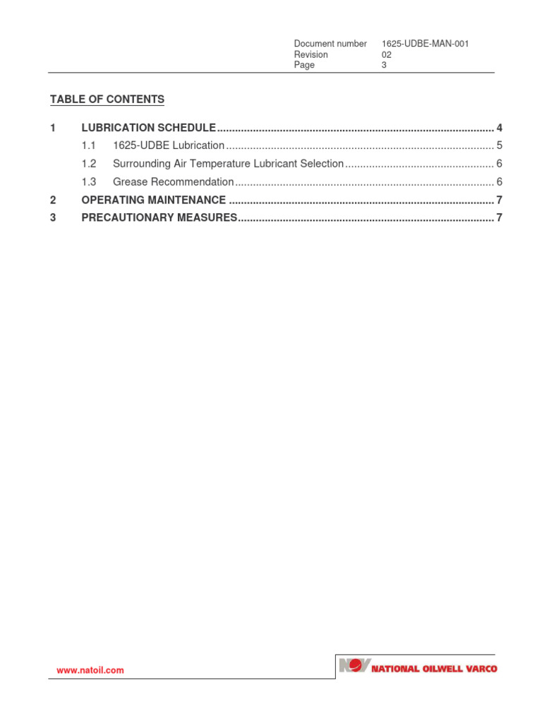 General Nov Drawworks 1625udbe Service Manual - Compress | PDF | Lubrication | Mechanical ...