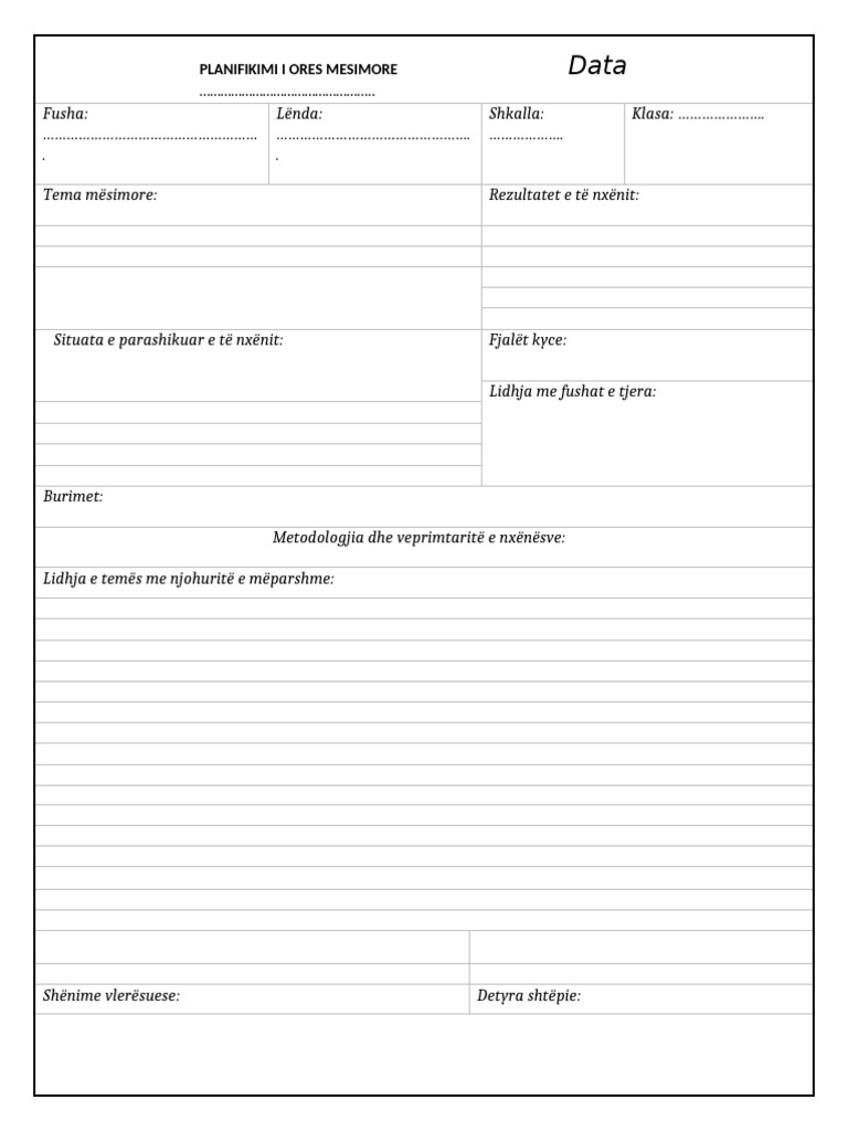 Model Ditari 2024-2025 | PDF