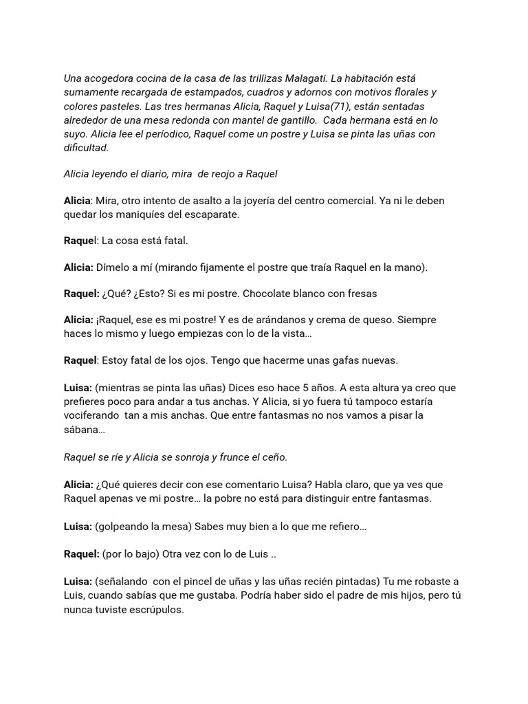 Guión Coral | PDF | Rachel