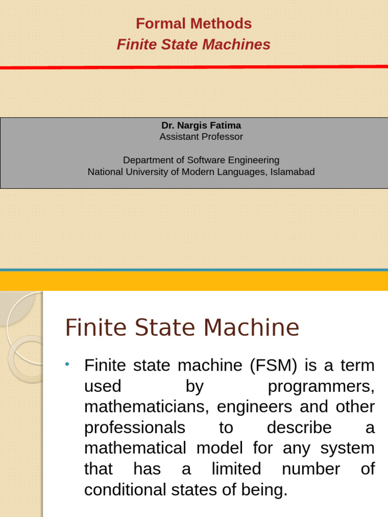 Finite State Machines Pdf Computing Computer Engineering