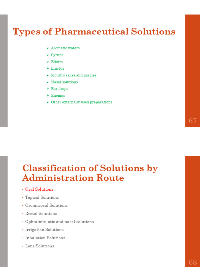 Pharmaceutical Solutions Week12 | PDF | Water | Glycerol