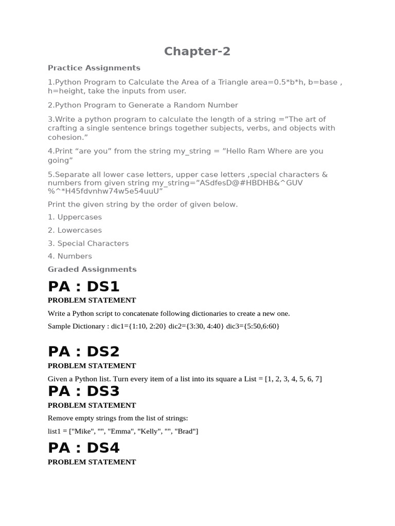 Chapter2 Programs | PDF