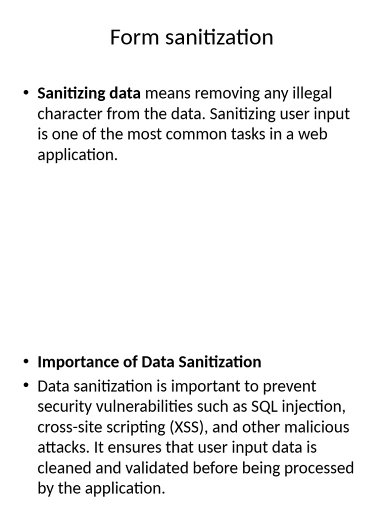 LPU Live Form Sanitization | PDF | Information Technology Management | Computer Security