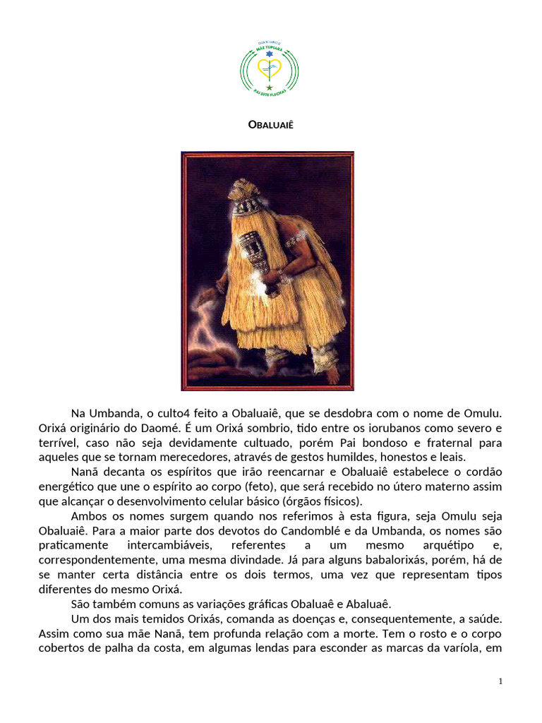 14 - Obaluaiê | PDF | Filosofia | História