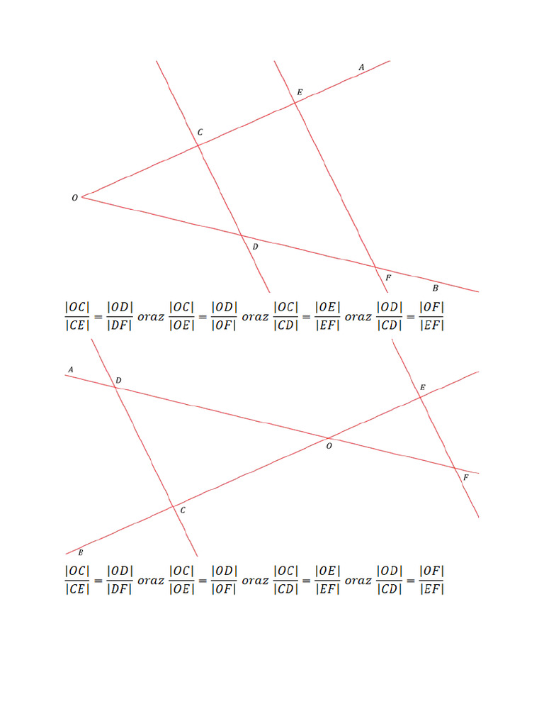 Twierdzenie Talesa | PDF