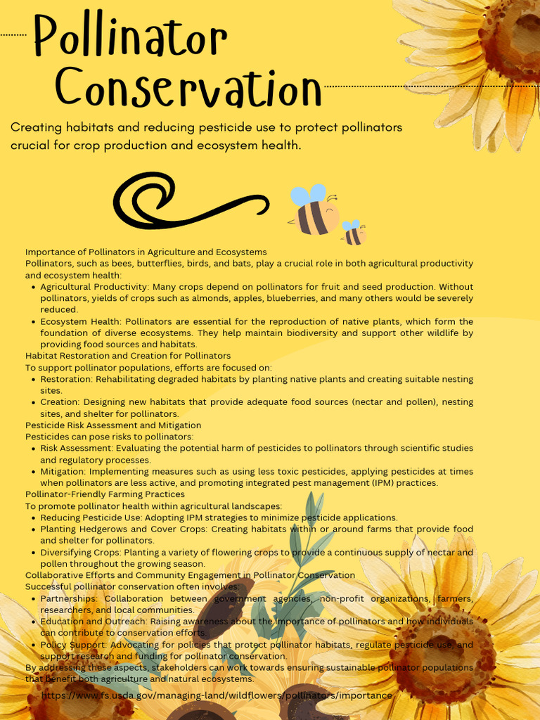 Pollinator Conservation PDF | PDF | Pollinators | Pollination