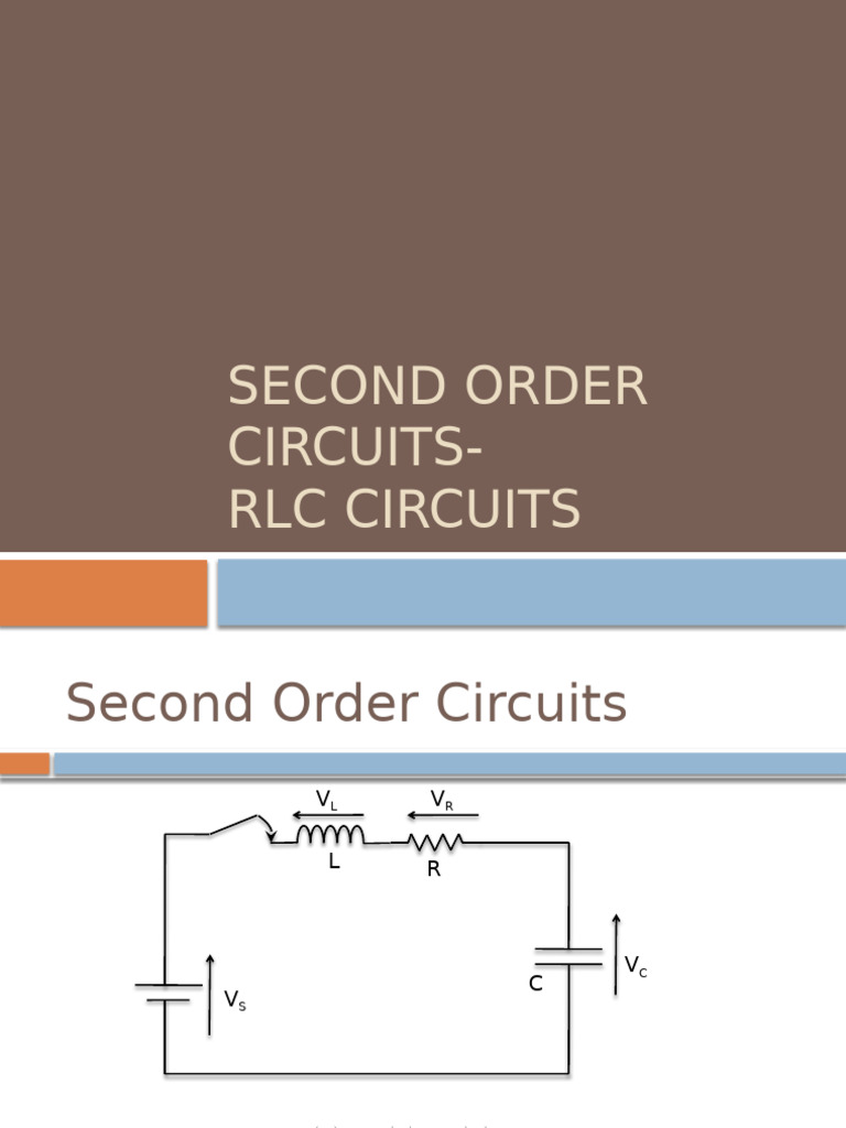 1-Second Order Circuits | PDF | Damping | Mathematical Objects