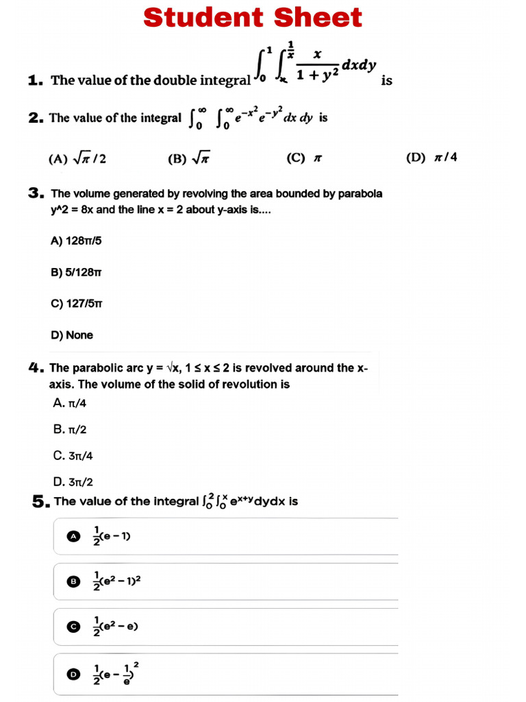 Lecture 32 - Calculus Classroom Notes | PDF