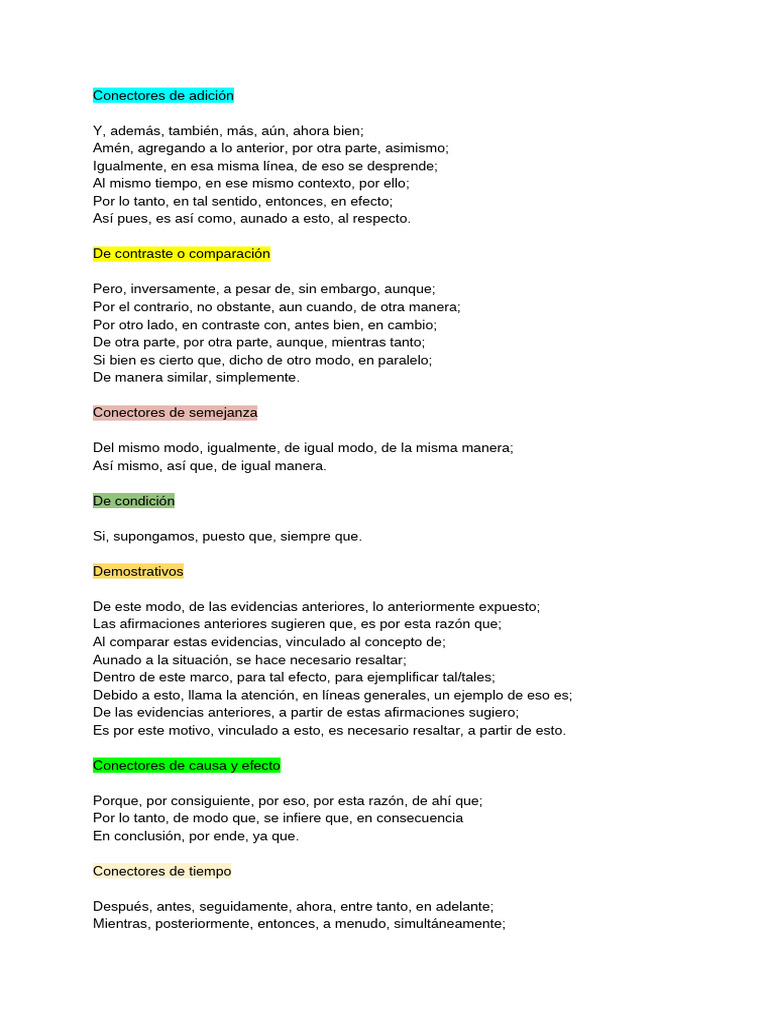 S-06 - Conectores de Adicion | PDF | Razón