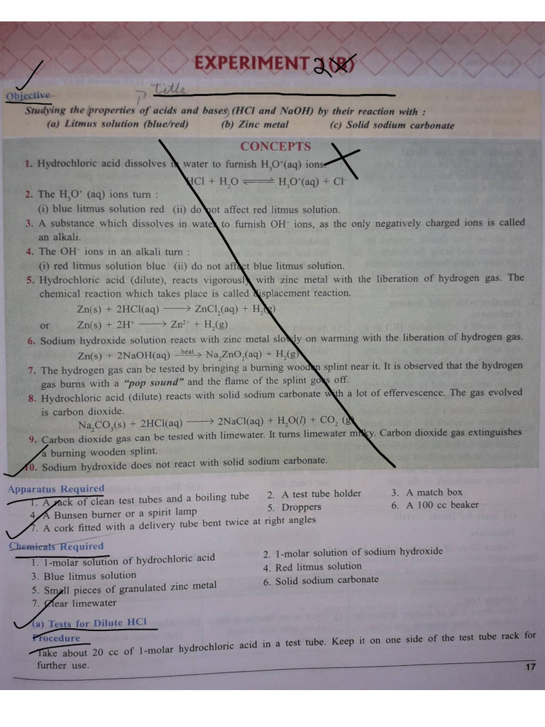 Experiment 2 - Properties of Acids and Bases | PDF