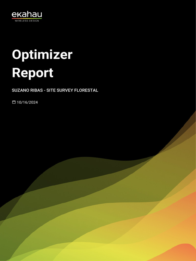Optimizer Report | PDF | Wi Fi | Wireless Access Point