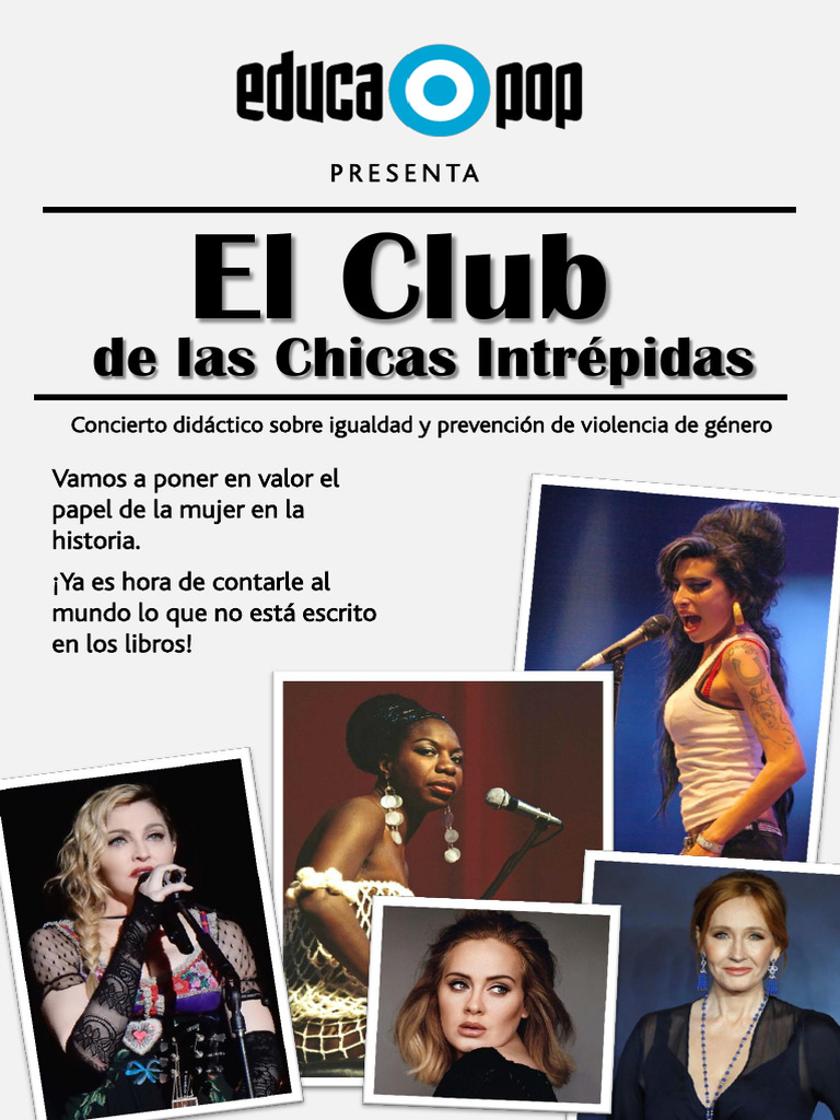 Mujeres Intrépidas: Concierto Didáctico | PDF | Novela negra, policíaca ...