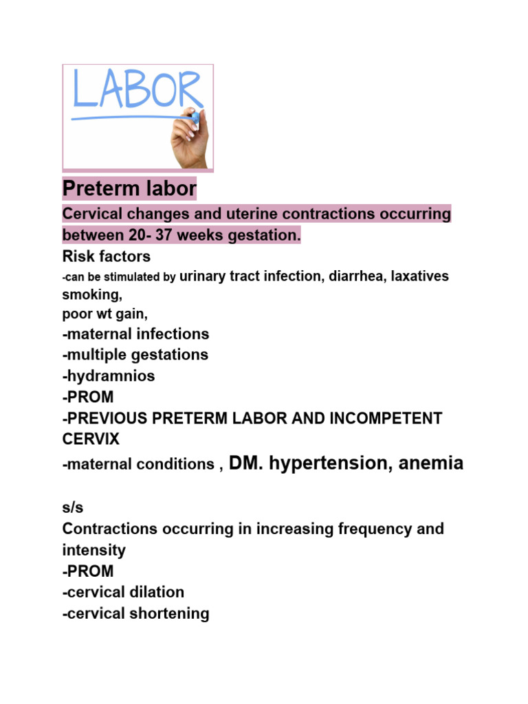 Preterm Labor | PDF