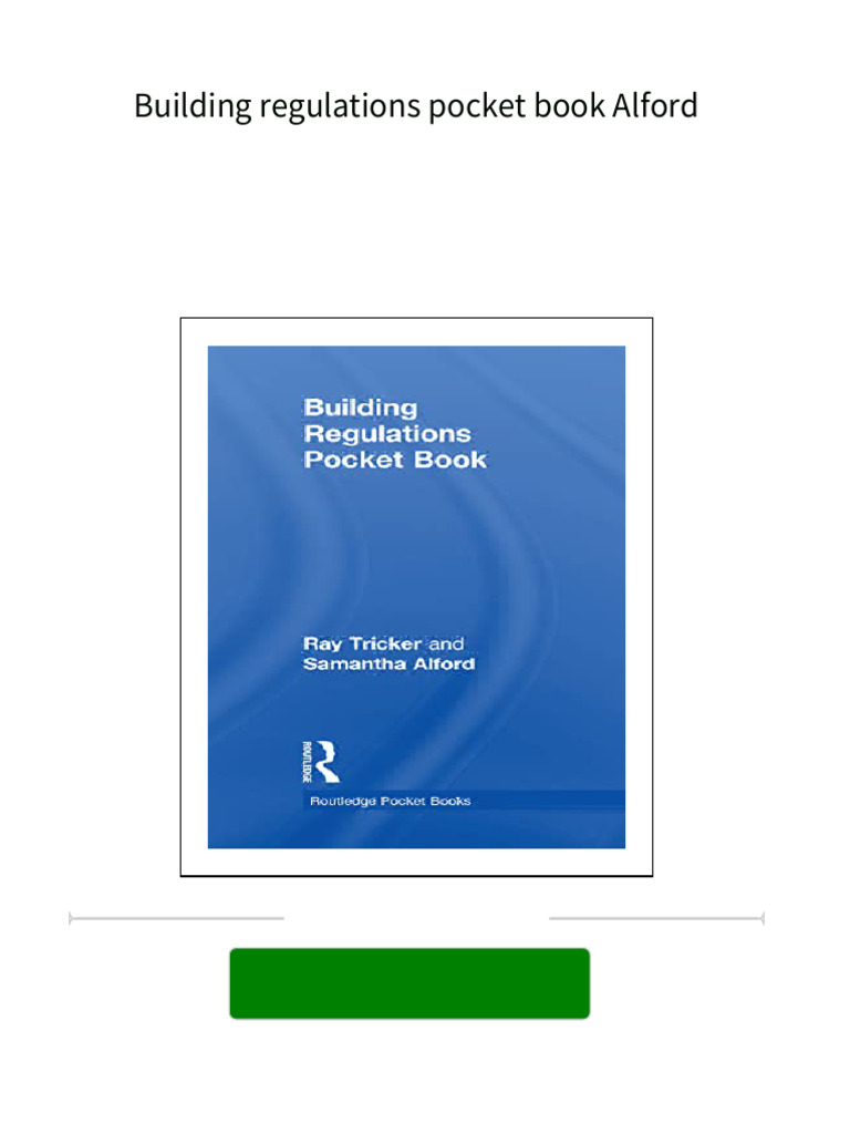 Building Regulations Pocket Book Alford 2024 Scribd Download | PDF | Basement