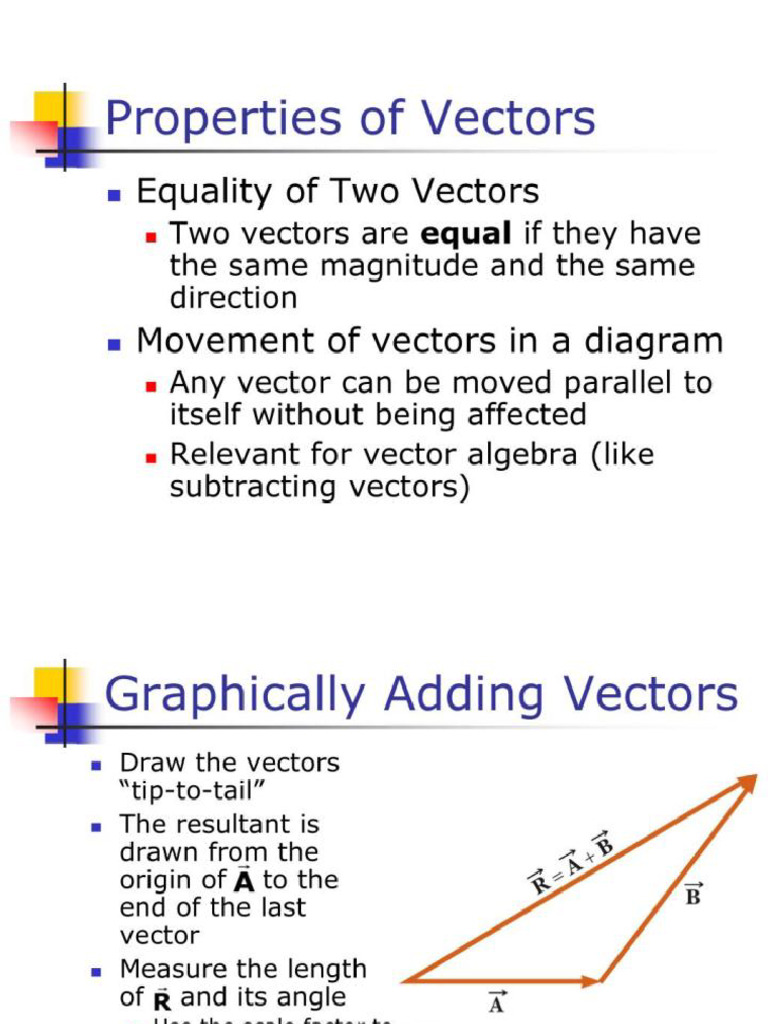 Properties of Vectors - 20241021 - 220909 | PDF