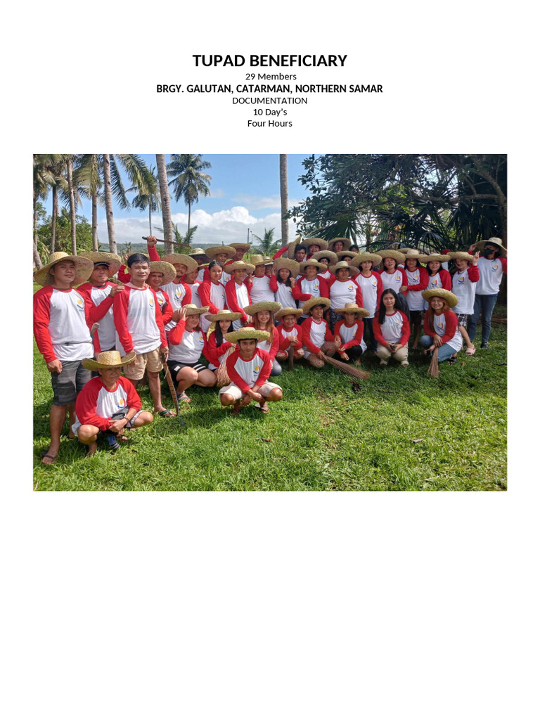 TUPAD BENEFICIARY Documentation April 2, 2024 | PDF