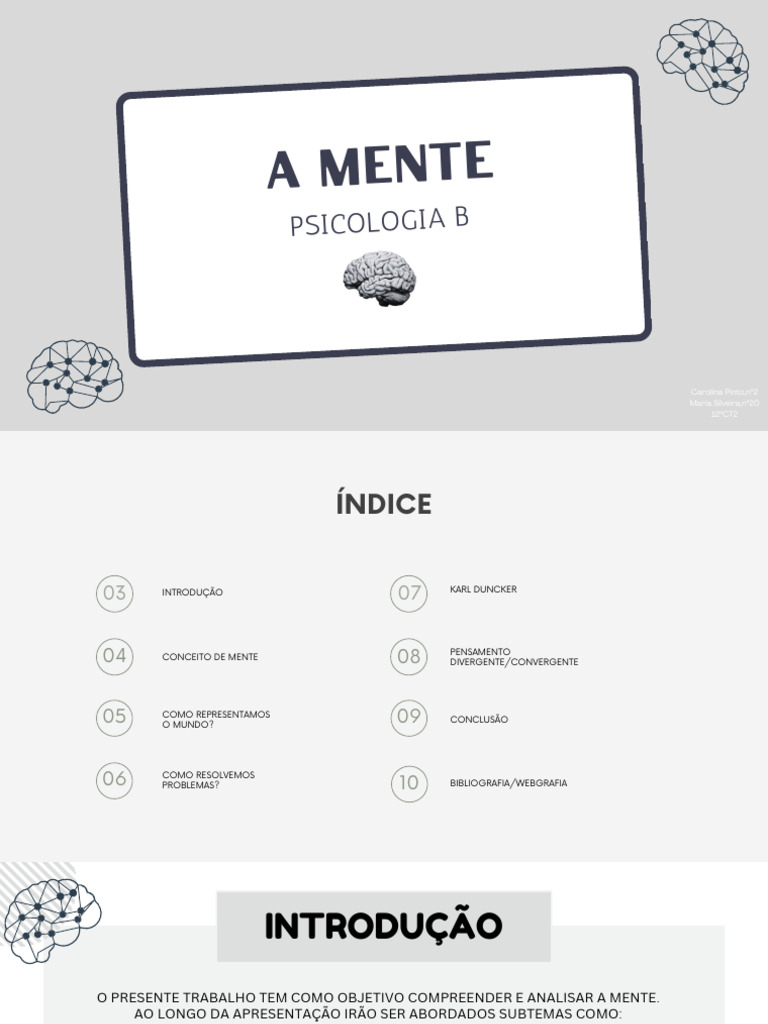 A Mente-Powerpoint | PDF | Pensamento | Mente A Mente-Powerpoint | PDF | Pensamento | Mente