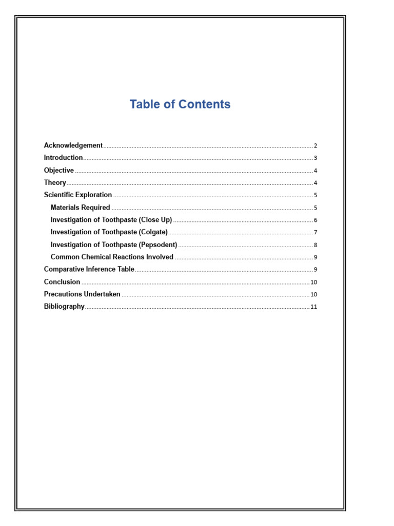 Analysis of Toothpaste | PDF | Precipitation (Chemistry) | Acid