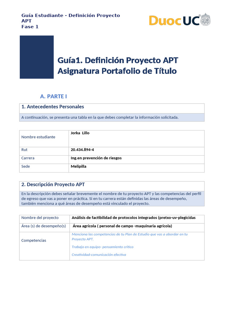 1.5_GuiaEstudiante_Fase 1_Definicion Proyecto APT | PDF | Metodología