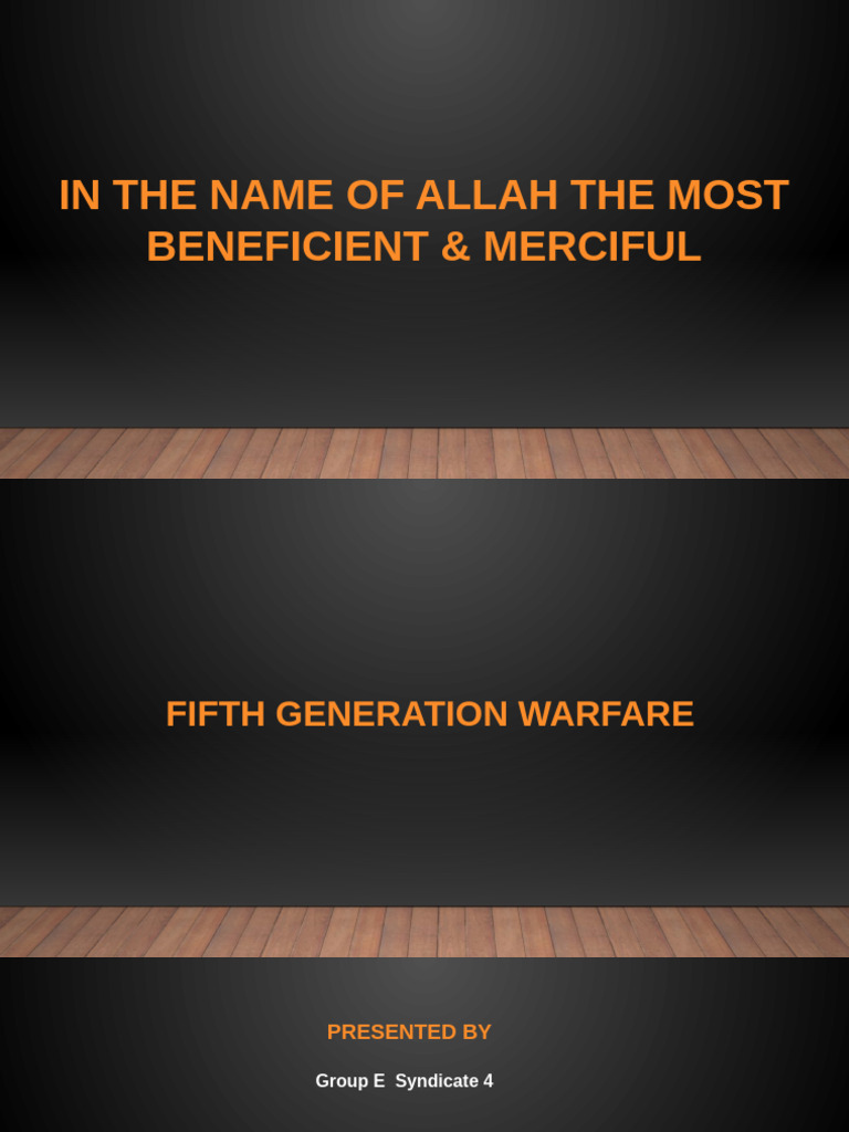 5th Generation Warfare | PDF | Pakistan | Conflicts