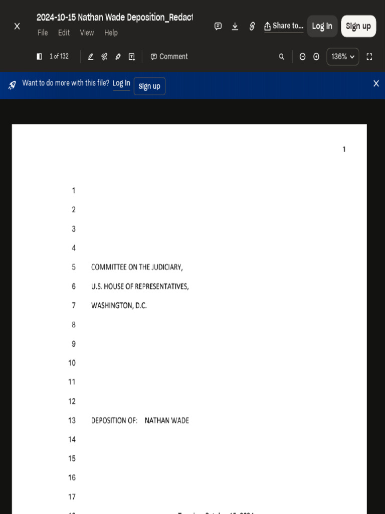 2024-10-15 Nathan Wade Deposition - Redacted - Errata | PDF