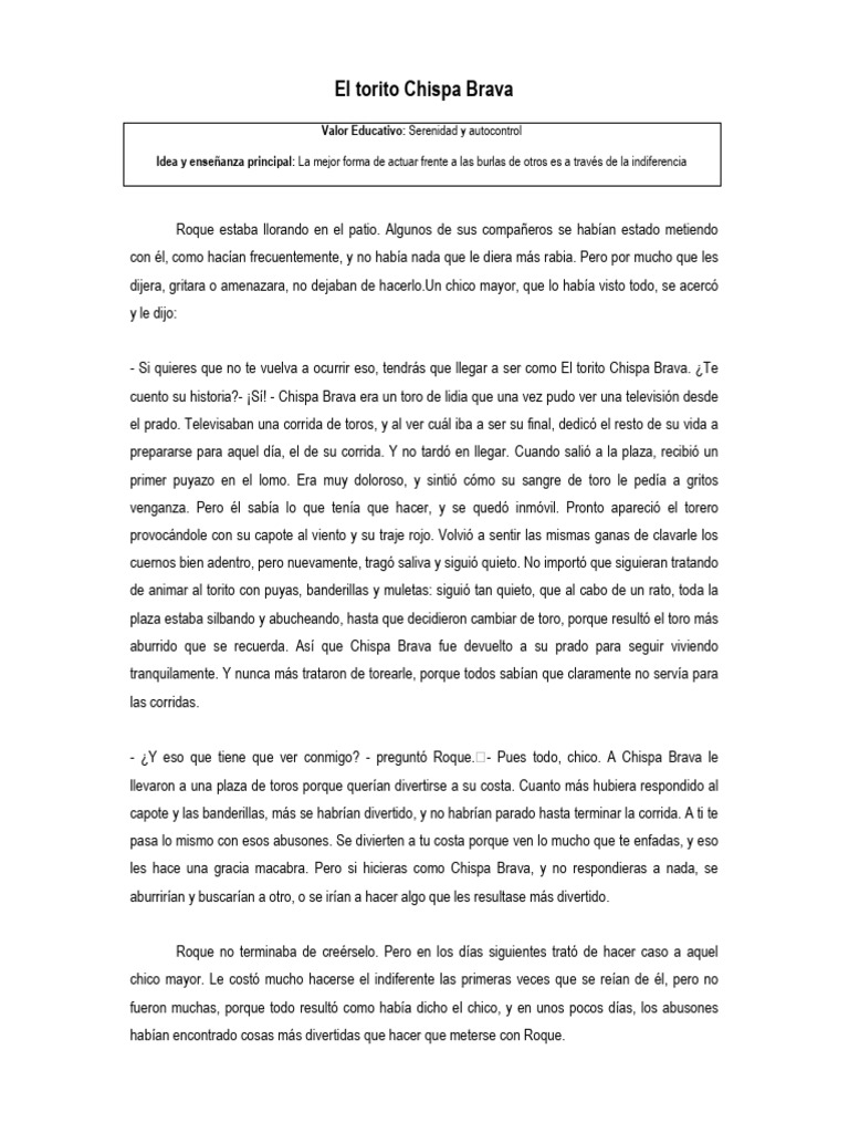 El Torito Chispa Brava | PDF