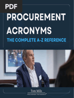 Glossary of Procurement Acronyms | PDF | Procurement | Request For Proposal