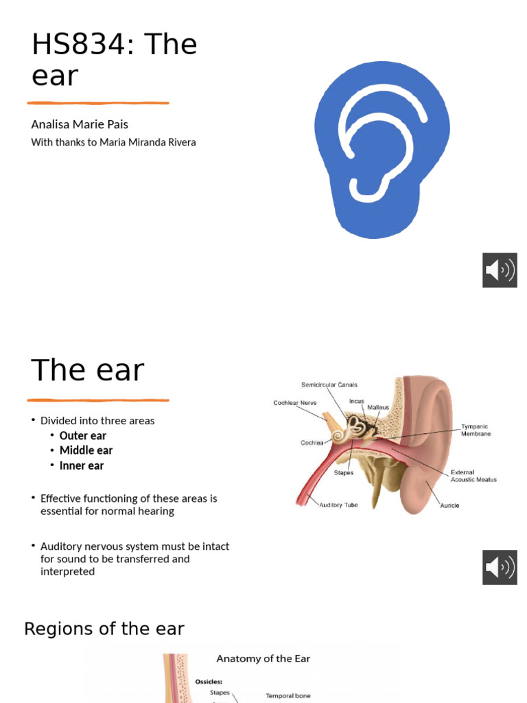 The Ear | PDF | Ear | Hearing