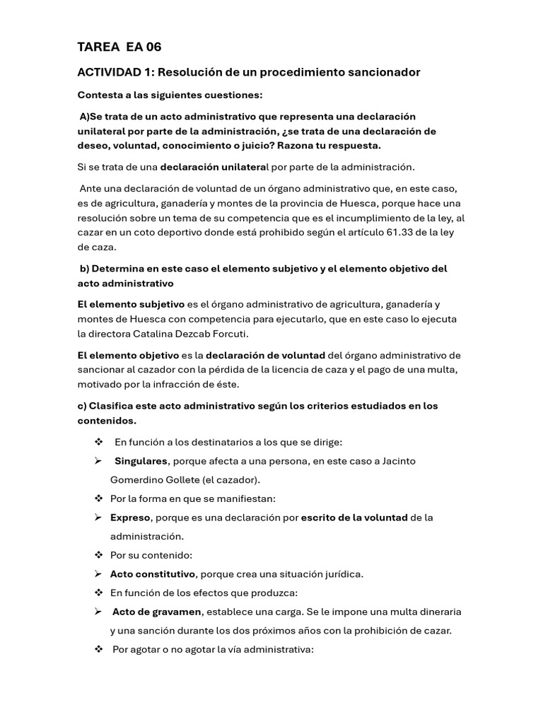 EA06 Tarea | PDF | Multa (pena) | Justicia