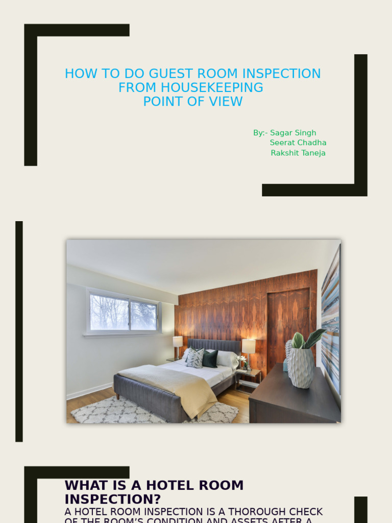How To Do Guest Room Inspection From Housekeeping | PDF | Bathroom