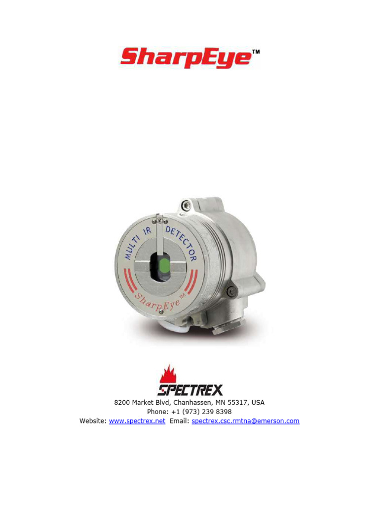 Guide 40 40m Multi Ir Hydrocarbon Hydrogen Flame Detector Spectrex en Us 1459810 | PDF ...